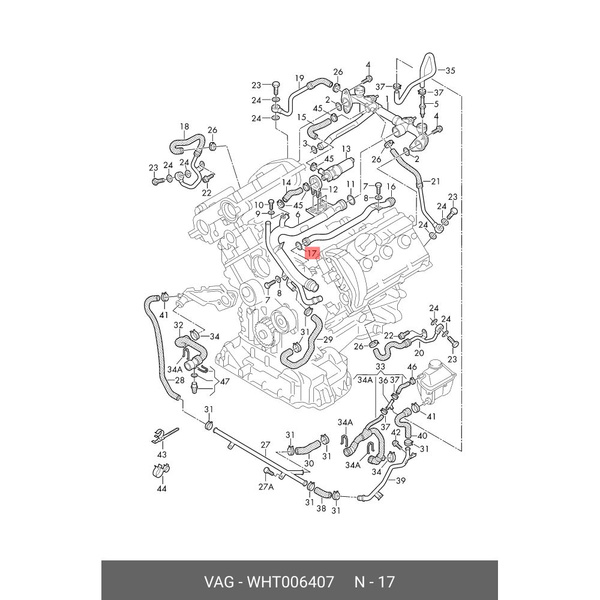 Кольцо уплотнительное патрубка охлаждения VAG WHT006407, oem 1487500QAB ...