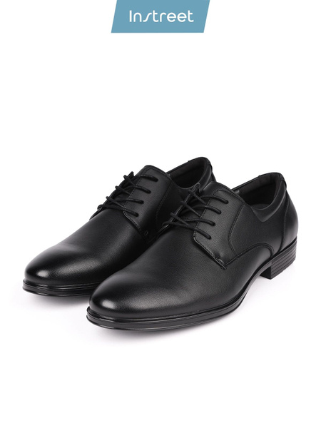 Ботинки Мужской Instreet черный, размер 40 дерби На любой сезон 6 Шнурки Толстый каблук Россия ...
