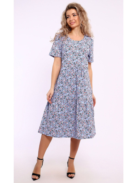Платье Женский Н-Коллекция голубой, синий Повседневный Короткий ...