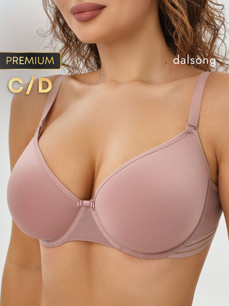 Бюстгальтер Женский DALSONG спейсер, размер 80D кофе Полиуретан Повседневный Китай Крючки Бант ...
