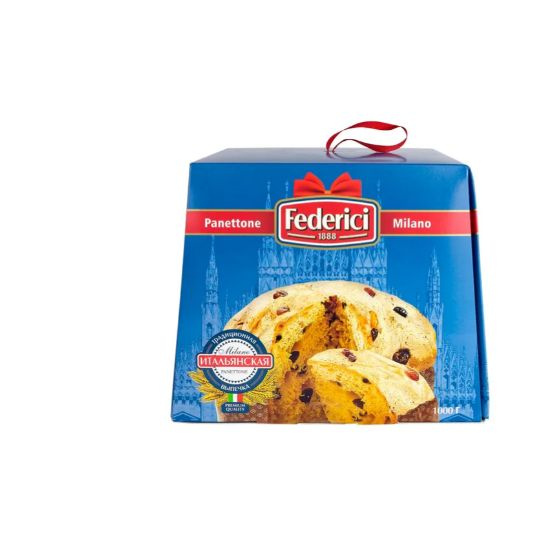 Кулич Federici Милано с изюмом, 1 кг в пподарочном оформление купить на OZON по низкой цене ...