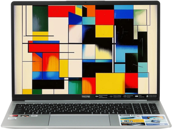 Ноутбук Tecno Megabook K16S, AMD Ryzen 7 5800U, DDR4 16ГБ, SSD 1ТБ, AMD ...