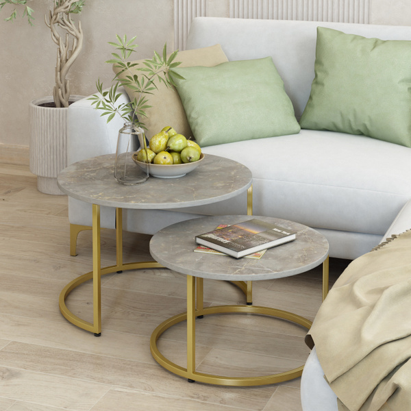 Комплект журнальных столиков REGENT style Дуэт разборный REGENT 60 x 60 ...