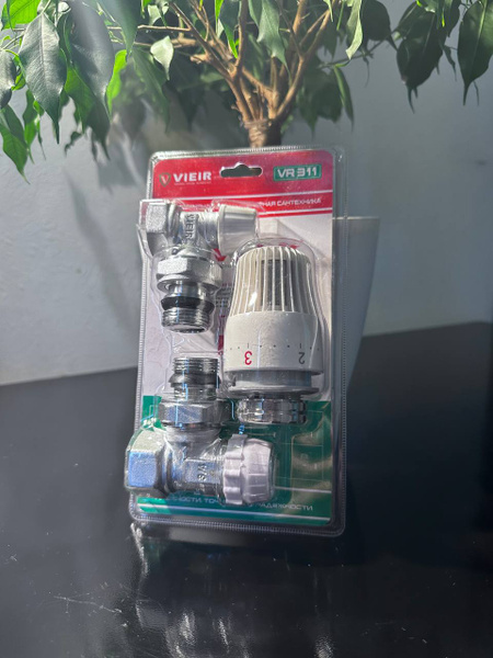 Термостатический комплект для радиатора УГЛОВОЙ 3/4" VR311 3 в 1 VIEIR купить на OZON по низкой ...