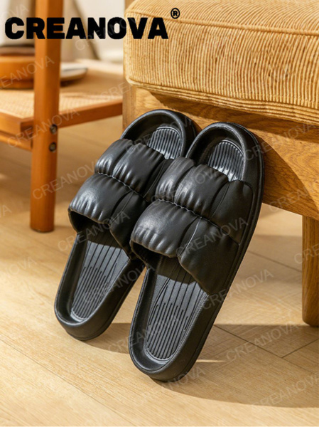 Тапочки Женский CREANOVA, размер 41, 42 черный На любой сезон купить c доставкой на OZON по ...