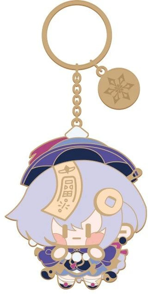 Брелок miHoYo Genshin Impact Chibi Character Metal Keychain Qiqi ...