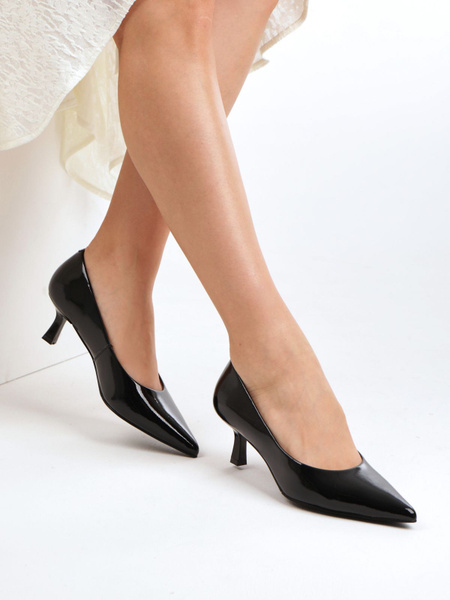 Туфли Женский Covani Кожа натуральная лакированная, размер 39 Шпилька 6 лодочки Россия Без ...