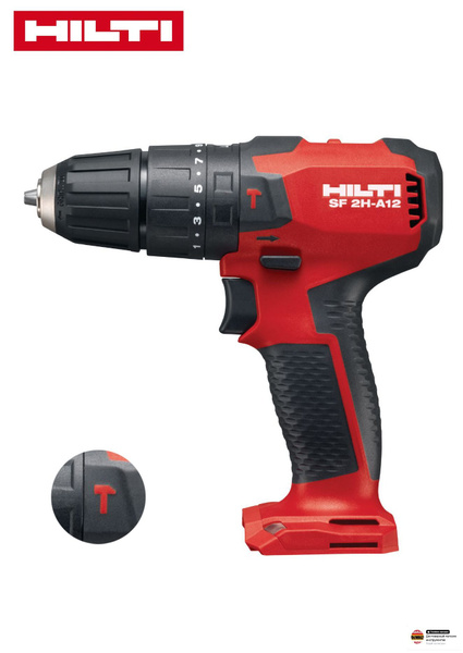 Дрель-шуруповерт аккумуляторная HILTI SF 2H-A12, С функцией забивания молотком, 34 Hм, 12 В ...