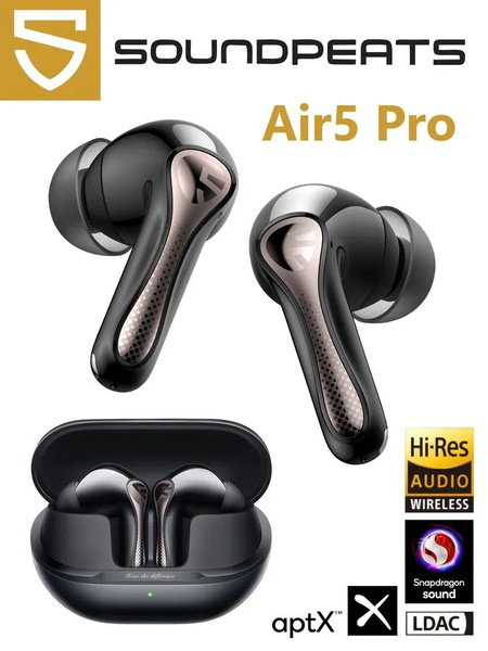 Наушники оригинал Air5 Pro SOUNDPEATS беспроводные, ANC шумоподавление ...
