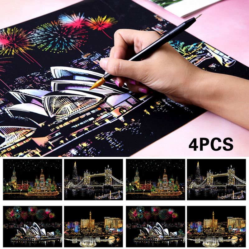 4 . Magic Scratch Art Painting DIY Kit OZON 1796207080