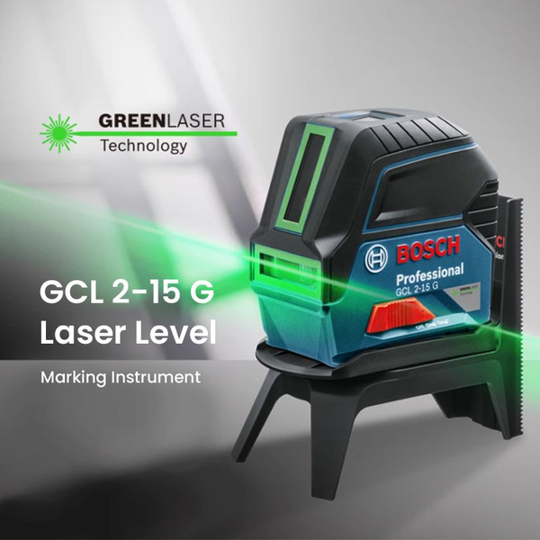 Купить Зеленый лазерный уровень Bosch GCL 2-15G, диапазон разметки 15 м ...
