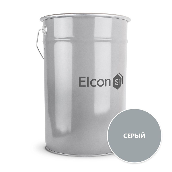 Грунт-эмаль Elcon 00-00461443 Быстросохнущая, Полуматовое покрытие, Матовое покрытие, серый ...