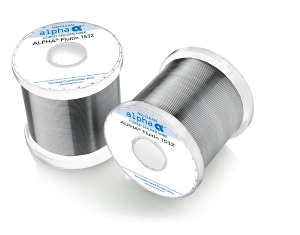Паяльная проволока Alpha Fluitin 1532/322, Sn63 Pb37 1.00 мм 500 гр ...