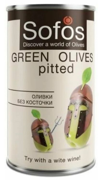 Sofos Оливки без косточек, 280 г - купить с доставкой по выгодным ценам в интернет-магазине OZON ...