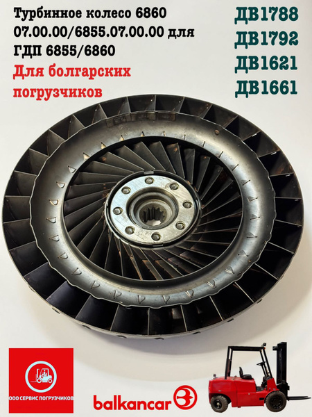 Турбинное колесо 6860 07.00.00/6855.07.00.00 для ГДП 6855/6860 - арт ...