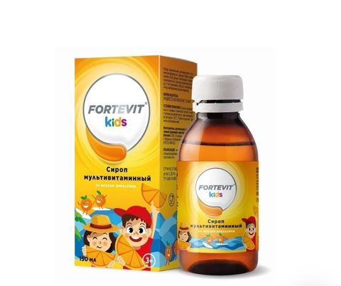 Фортевит кидс мультивитаминный сироп со вкусом апельсина 150мл купить ...