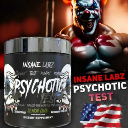 Предтрен + Тестобустер Psychotic Test (Insane Labz) 30 порций - купить ...