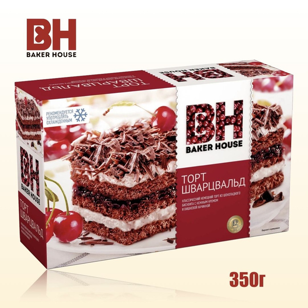 Торт Baker House Шварцвальд 350г - купить с доставкой по выгодным ценам ...