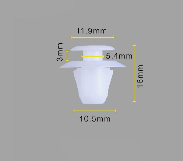 Клипса крепежная автомобильная, 10 шт. купить по выгодной цене в ...