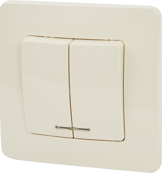 Выключатель встраиваемый Schneider Electric Blanca 2 клавиши с ...