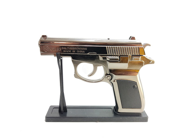 Пистолет зажигалка - CZ83 Makarov Макар ПМ хром купить на OZON по ...