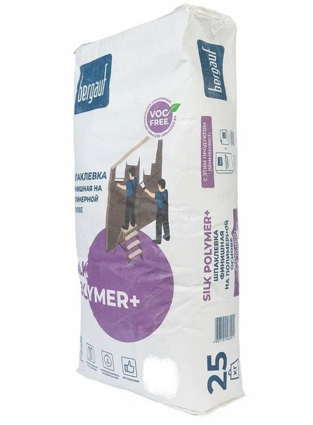 Шпатлевка BERGAUF Silk Polymer+ 25 кг купить на OZON по низкой цене в ...