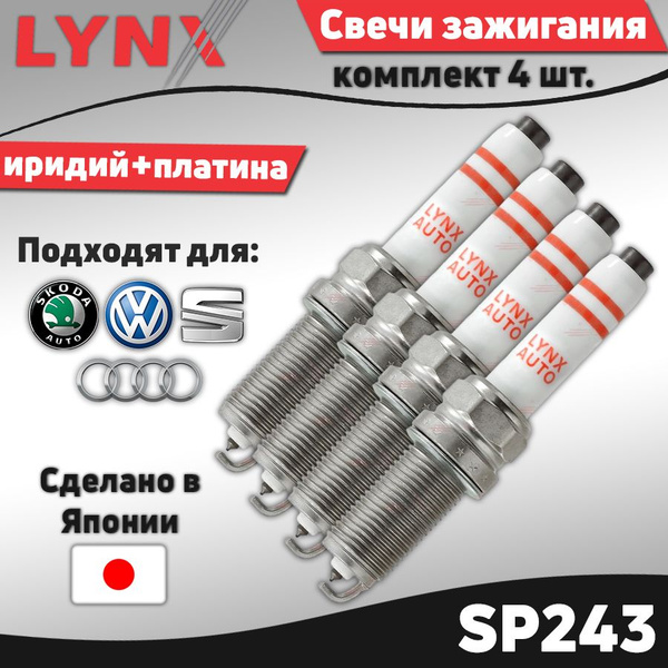 Комплект свечей зажигания LYNXauto SP243_4 - купить по выгодным ценам в ...