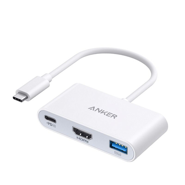 Кабель-переходник Anker A8339 3-in-1 USB-C PD ANK-A8339H215-WT - купить с доставкой по выгодным ...