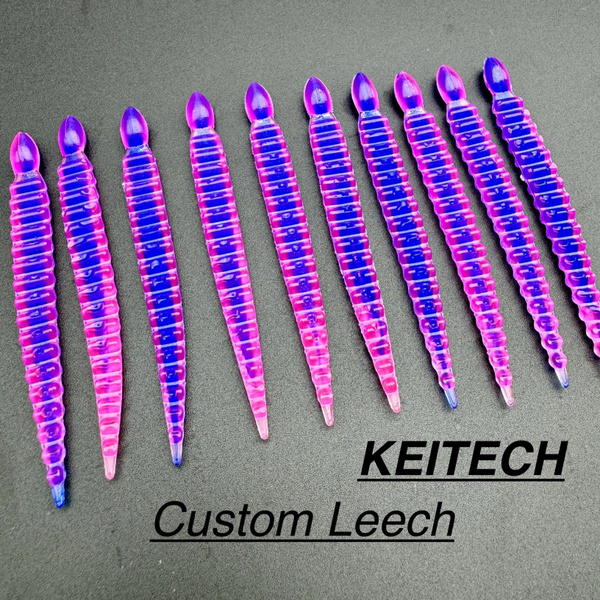 Силиконовая приманка KEITECH Custom Leech 8 см (упаковка - 10 шт) на ...