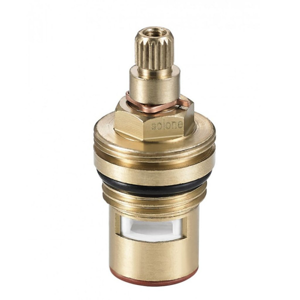 Кран-букса 1/2 '', 20 шлиц 180 , 2 резьбы, 2 шт с керамическими вставками блистер, Solone, SFX-2 ...