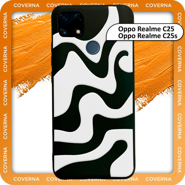 Чехол силиконовый с узором волна на Oppo Realme C25, C25s, для Оппо ...