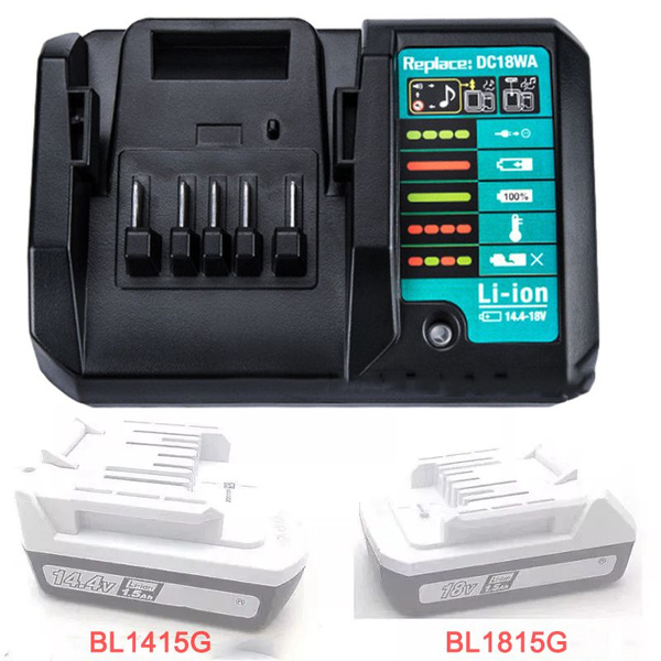 DC18WA 14.4V-18V 2A Зарядное устройство для инструмента для "Makita" BL1815G BL1813G BL1811G ...