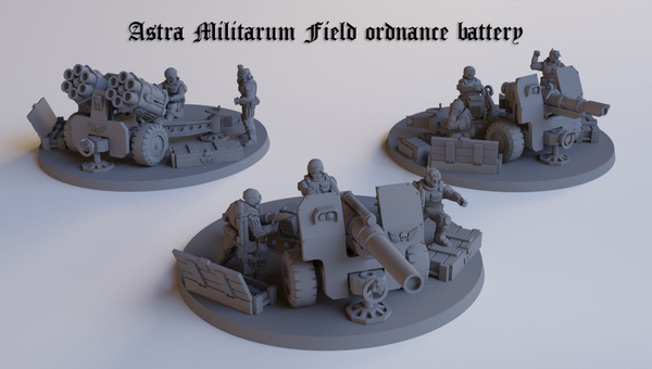 Astra Militarum: Field ordnance battery / Набор артиллерийских ...