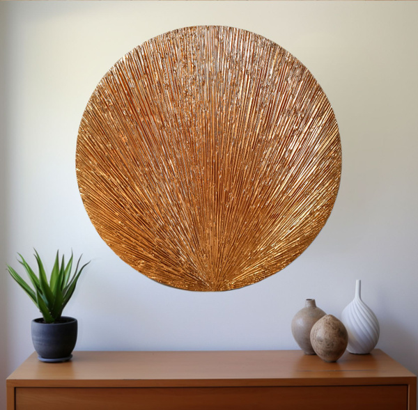 Украшение настенное интерьерное Настенное декоративное панно золотистое купить по доступным