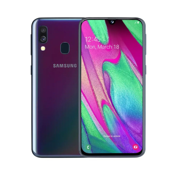 Смартфон Samsung Galaxy A40 64 ГБ Черный 5.9 OLED/AMOLED Samsung Galaxy A40 купить c доставкой ...