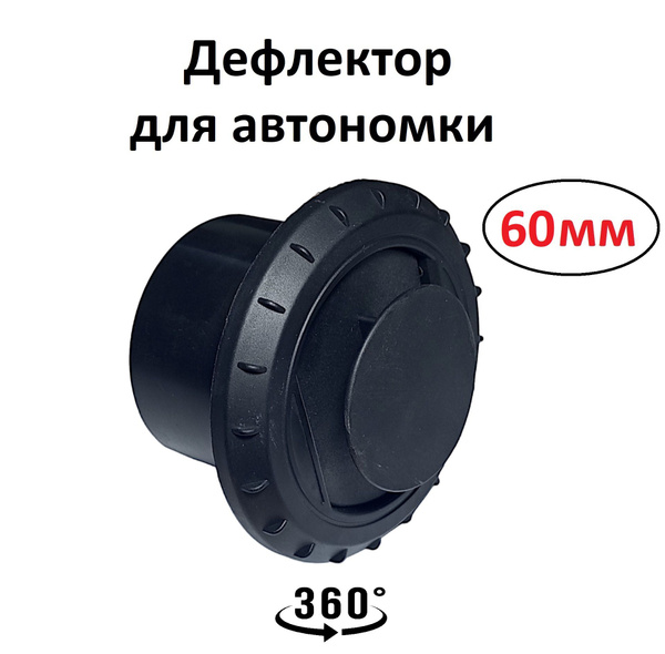 Дефлектор (закрывающийся) 60 мм поворотный для воздушного отопителя ...