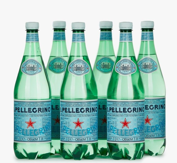 S.Pellegrino Вода Газированная 1000мл. 6шт - купить с доставкой по ...