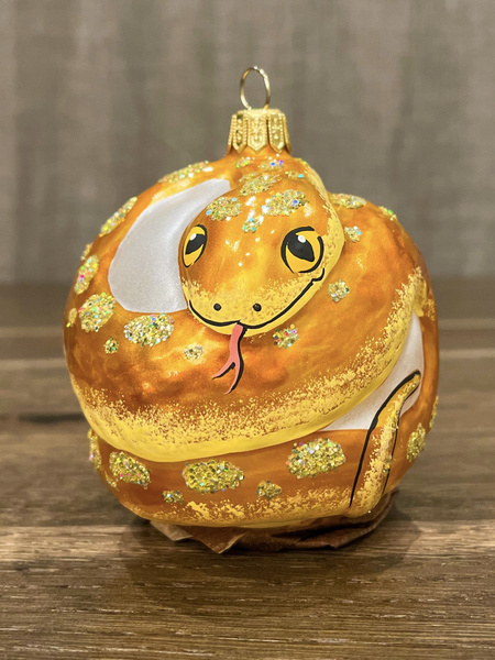 Елочный шар "Талисман Змея" 7.5 см (№4 "Зодиак") фабрика Елочка купить ...