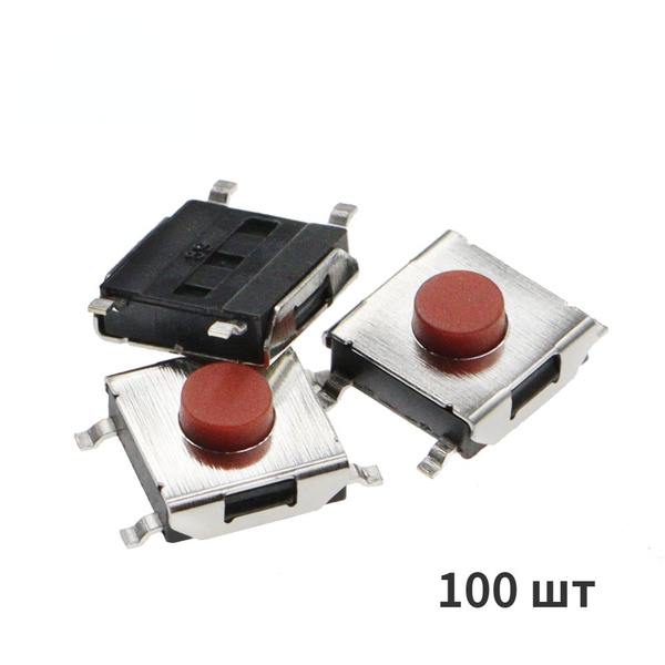 Тактовая микрокнопка / SMD 6*6*3.1 мм / 100 шт - купить с доставкой по ...