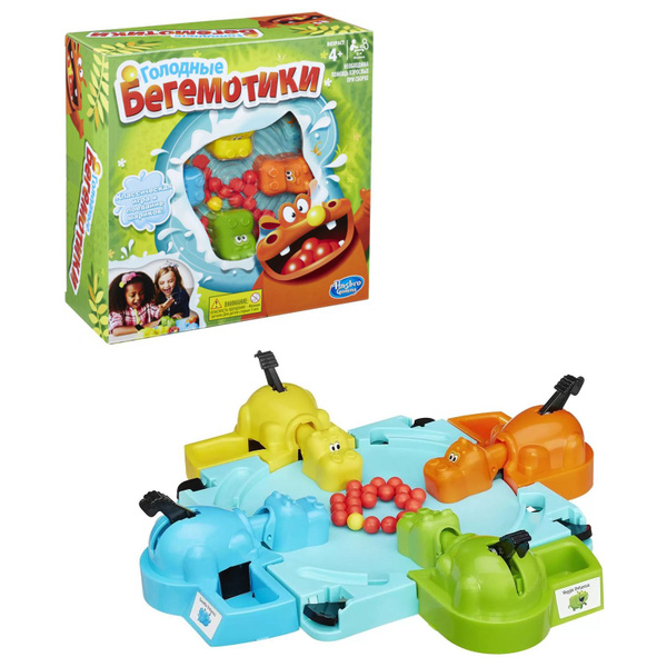 Игра настольная Hasbro - Голодные Бегемотики, на 2-4 человек, серия ...