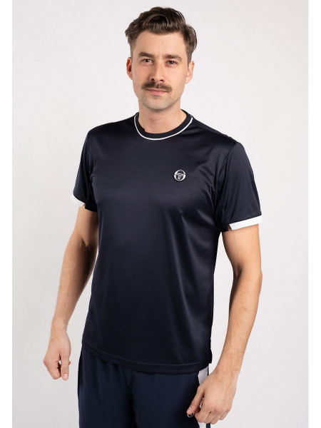 Футболка Sergio Tacchini, размер 58, цвет темно-синий, белый - купить ...