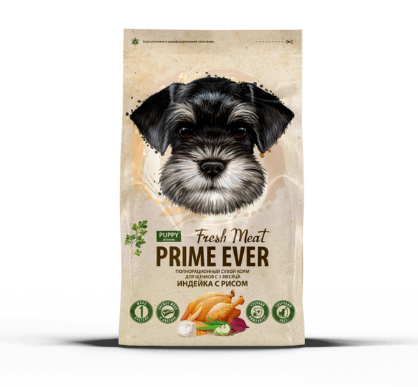 Prime Ever Puppy Fresh Meat / Сухой корм Прайм Эвер для Щенков с 1 ...