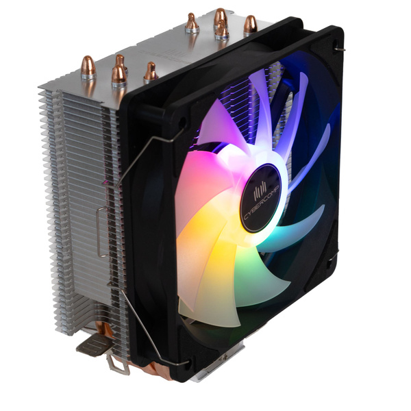 Кулер для процессора CyberComp C400-WC 180W RGB 3pin 4 трубки купить на ...