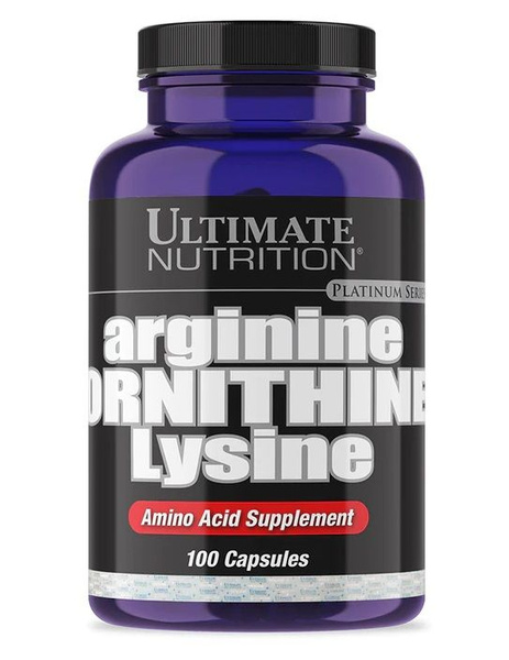 Arginine/Ornithine/Lysine Ultimate Nutrition (100 кап) - купить с ...