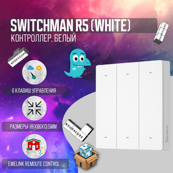Контроллер Sonoff SwitchMan R5 (White) - купить с доставкой по выгодным ...