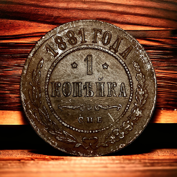 Монета Российской Империи 1 копейка 1881 года, СПБ. Александр II - купить в интернет-магазине ...