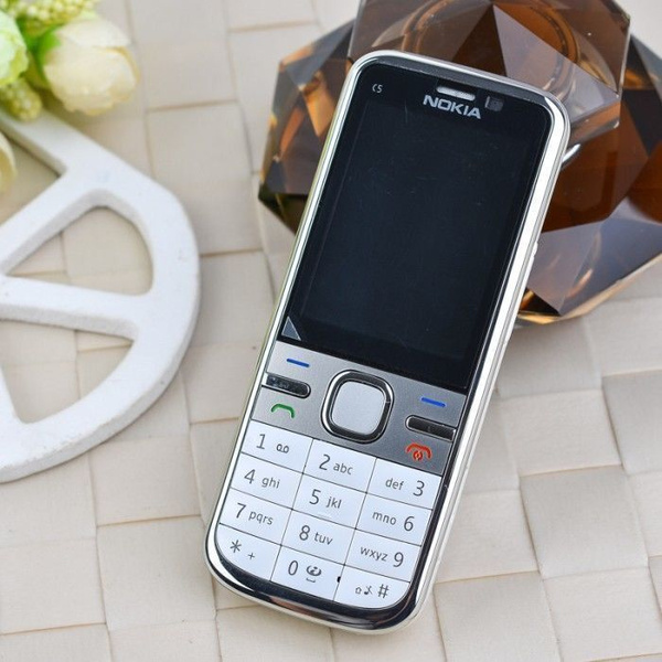 Мобильный телефон Nokia C5-00f, белый - купить по выгодной цене в ...