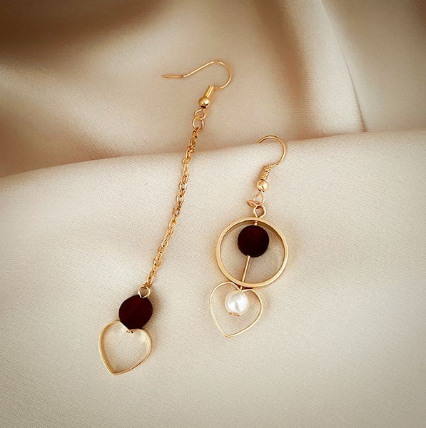 MVAN Серьги асимметричные - купить с доставкой по выгодным ценам в интернет-магазине OZON ...