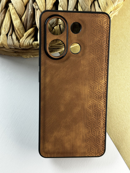 Чехол кожаный Xiaomi Redmi Note 13 4G /Чехол на Редми Ноте 13 4G с ...