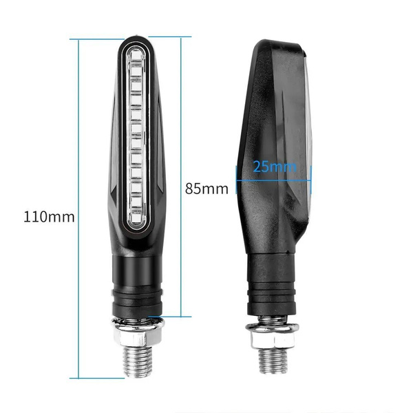 LED Поворотники со встроенным реле для электросамоката, мотоцикла ...